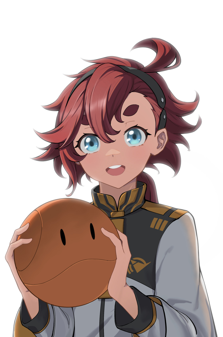 Safebooru - 1girl absurdres ahoge bangs black hairband blue eyes commentary gundam gundam suisei ...