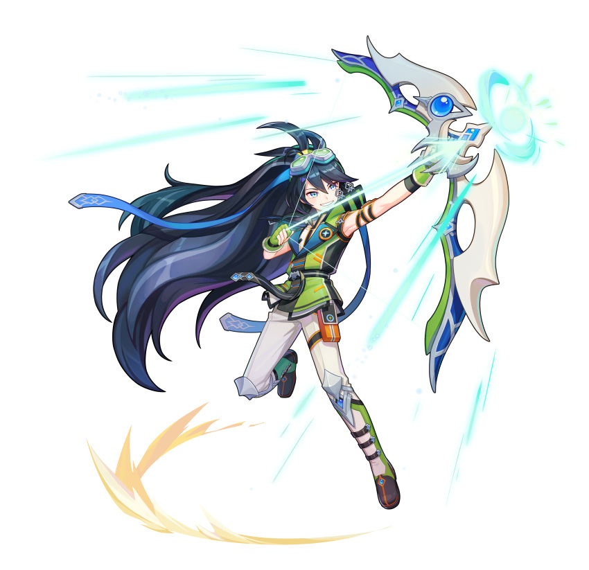 Safebooru - absurdres aqua eyes artist request black hair bow (weapon ...