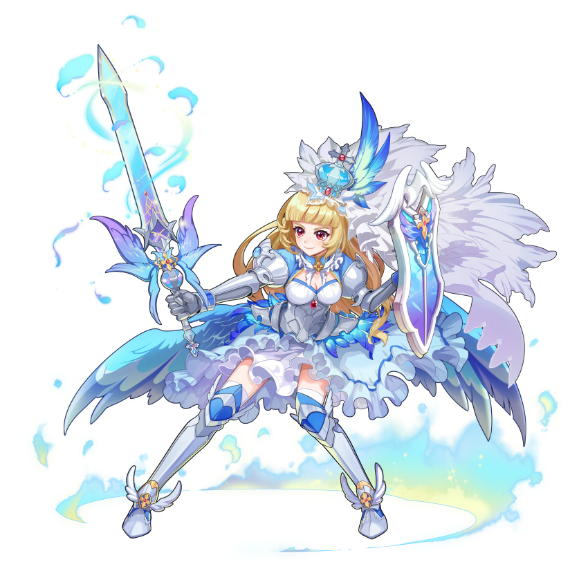 Safebooru - 1girl absurdres armor artist request blonde hair crown ...