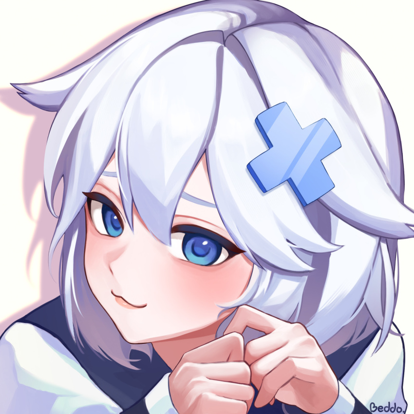 Safebooru - 1girl :3 artist name beddo712140 blue eyes gosegu hair ...