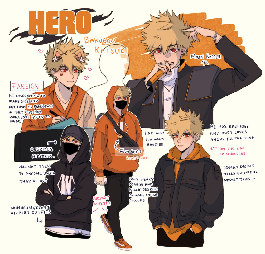 Safebooru - 1boy alternate costume alternate universe animal ears artist name bakugou katsuki ...