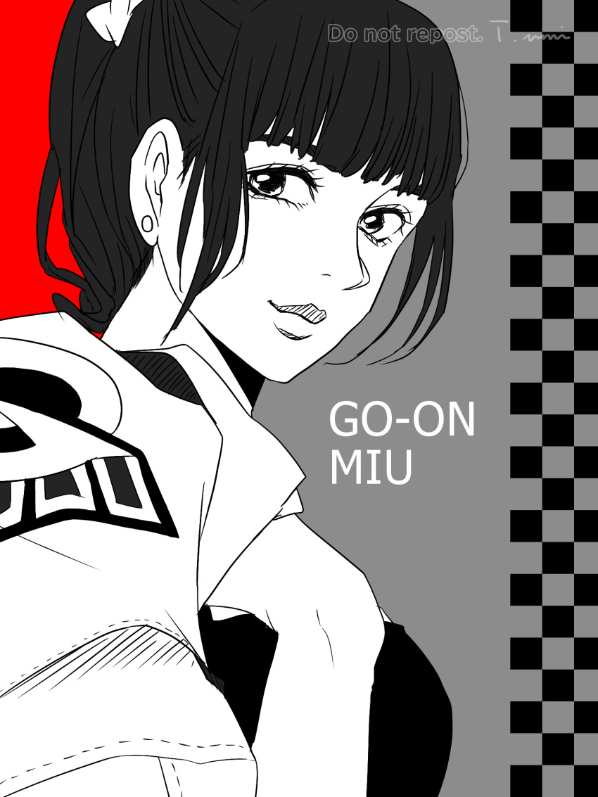 Safebooru - 1girl alluring checkered flag engine sentai go-onger flag ...