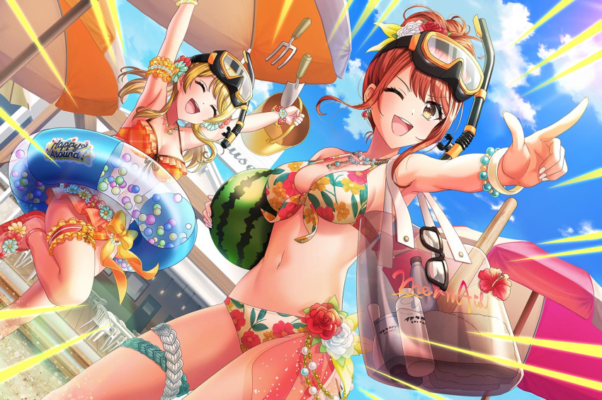 Safebooru - blush brown eyes brown hair d4dj dress long hair seto rika smile twintails | 4174908