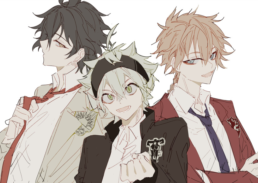 Safebooru - 3boys asta (black clover) black bull (emblem) black clover ...