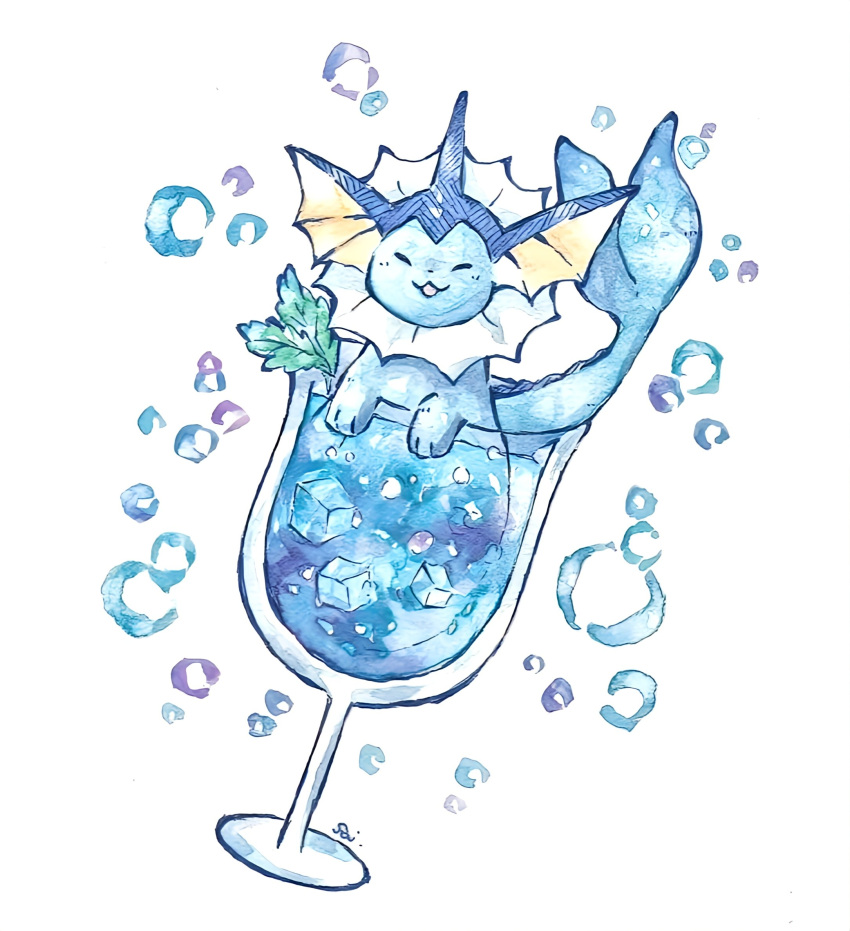Safebooru - bubble closed eyes commentary fins glass highres ice no ...