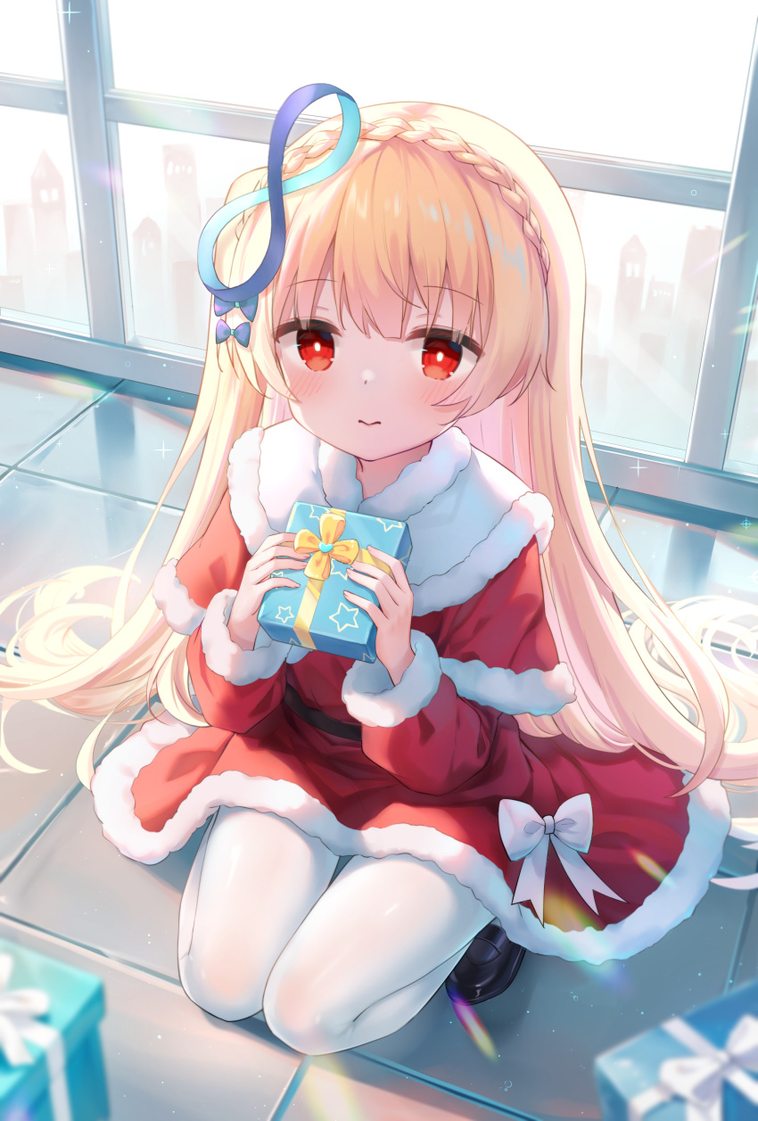 Safebooru - 1girl :> absurdres belt benghuai xueyuan black belt black footwear blonde hair blue ...