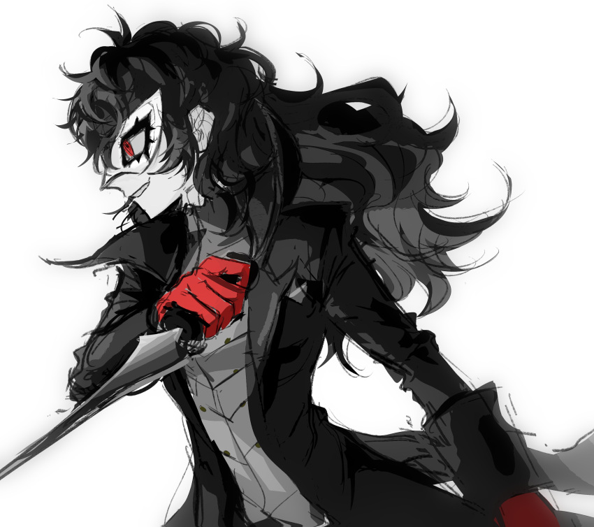 Safebooru - 1girl absurdres amamiya ren black hair black jacket commentary english commentary ...