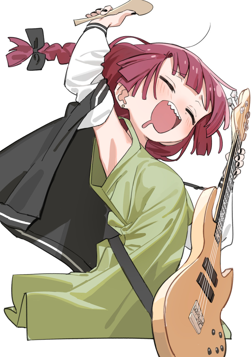 Safebooru - 1girl :d ^ ^ absurdres armpits black bow black jacket black ...