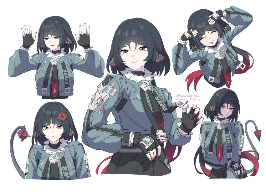 Safebooru - 1girl :p absurdres ah eto... bleh (meme) anger vein animal ...