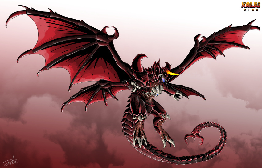 Safebooru - absurdres carapace claws destoroyah english text flying ...