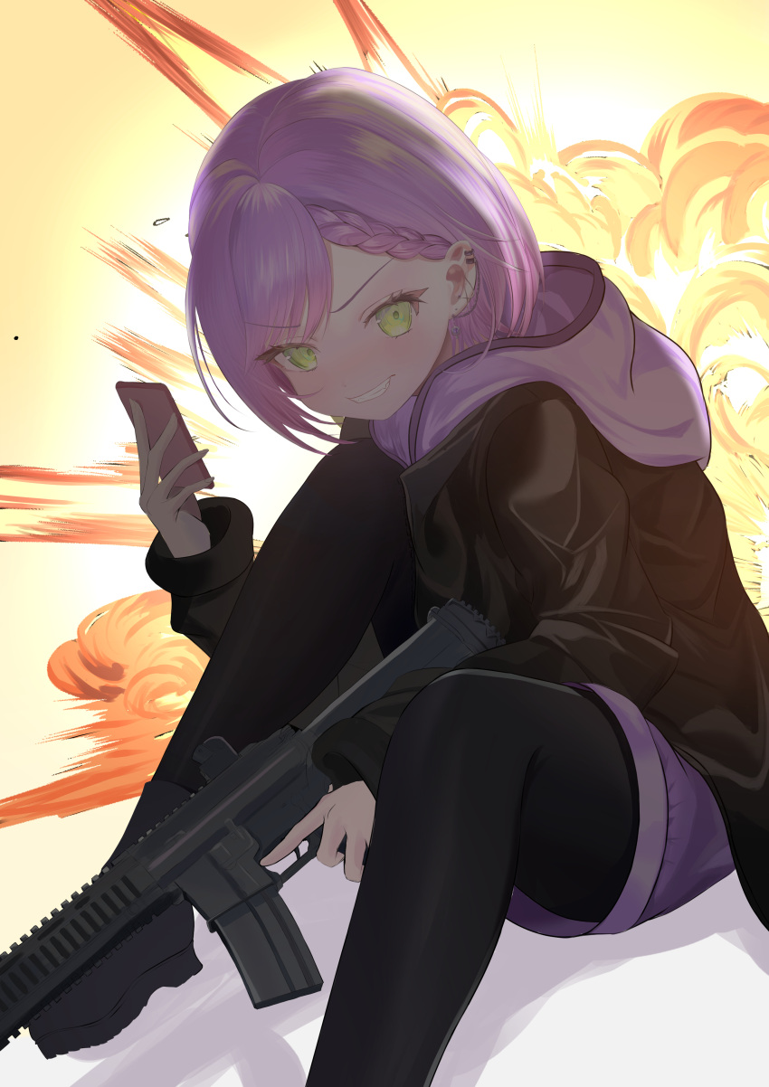 Safebooru - 1girl 774norango absurdres alternate costume black jacket ...