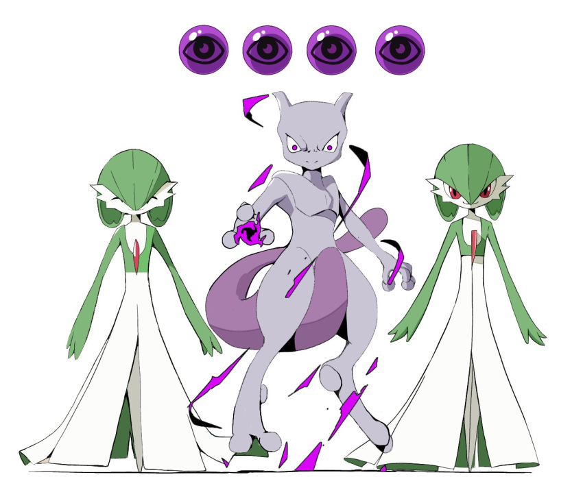 Safebooru - bob cut closed eyes colored skin dress floating gardevoir ...