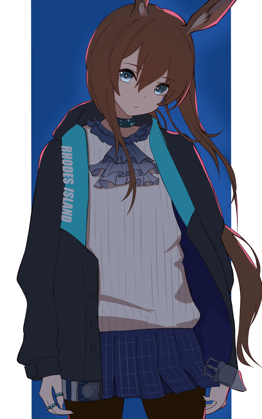 Safebooru - 1girl absurdres amiya (arknights) animal ear fluff animal ears arknights arms at ...