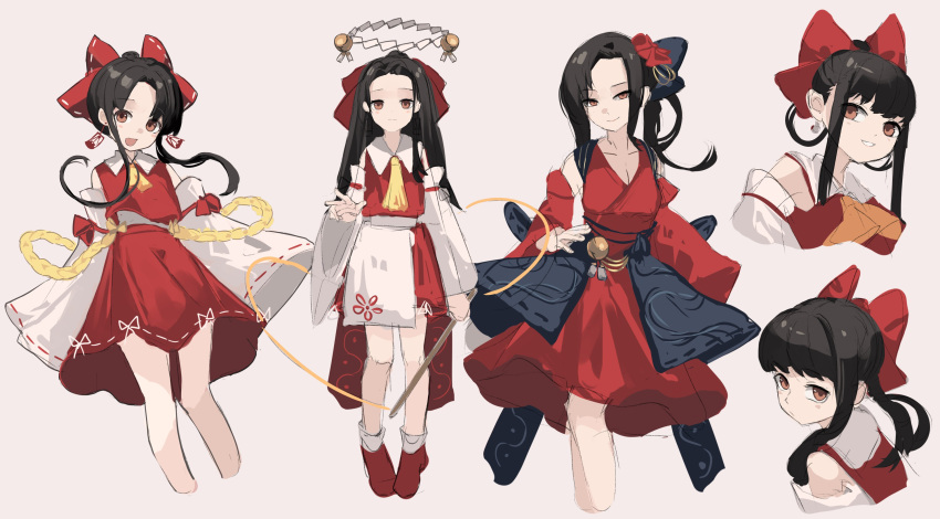 Safebooru - absurdres adapted costume alternate costume alternate hairstyle clynxen hakurei ...