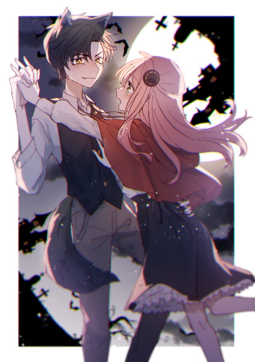 Safebooru - 1boy 1girl absurdres aged up animal ears anya (spy x family ...
