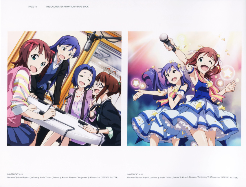 Safebooru - 6+girls :d ;d ^ ^ absurdres akizuki ritsuko amami haruka antenna hair armpits artist ...