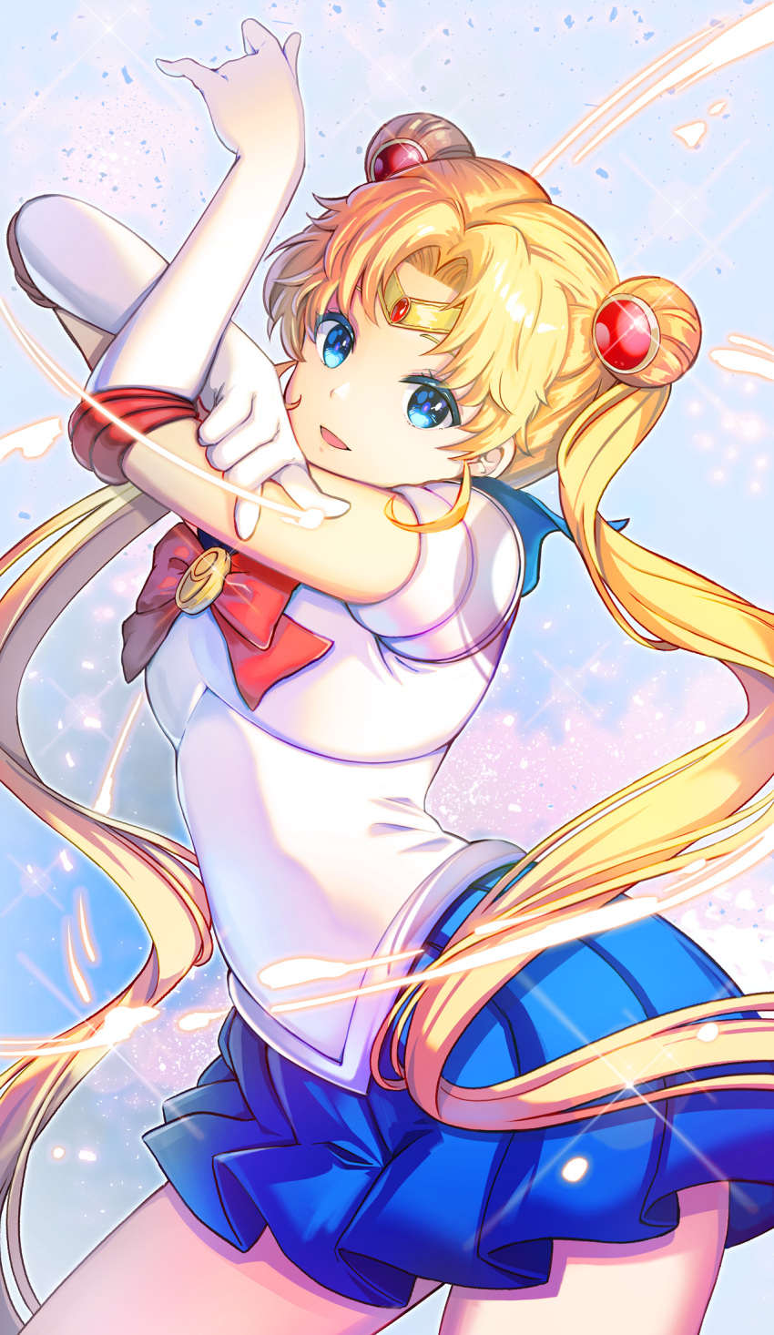 Safebooru - 1girl bishoujo senshi sailor moon blonde hair blue eyes blue sailor collar blue ...