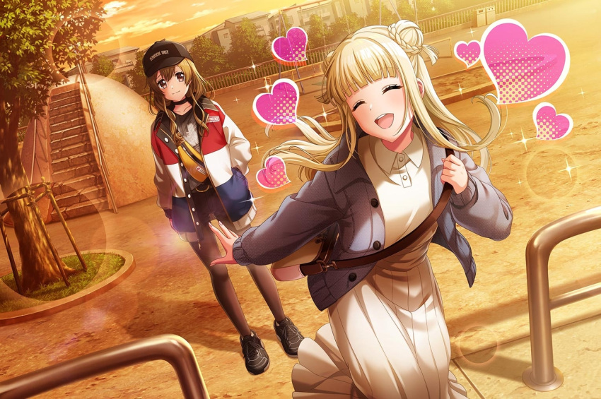 Safebooru - blonde hair closed eyes d4dj dress fukushima noa long hair smile | 4204049