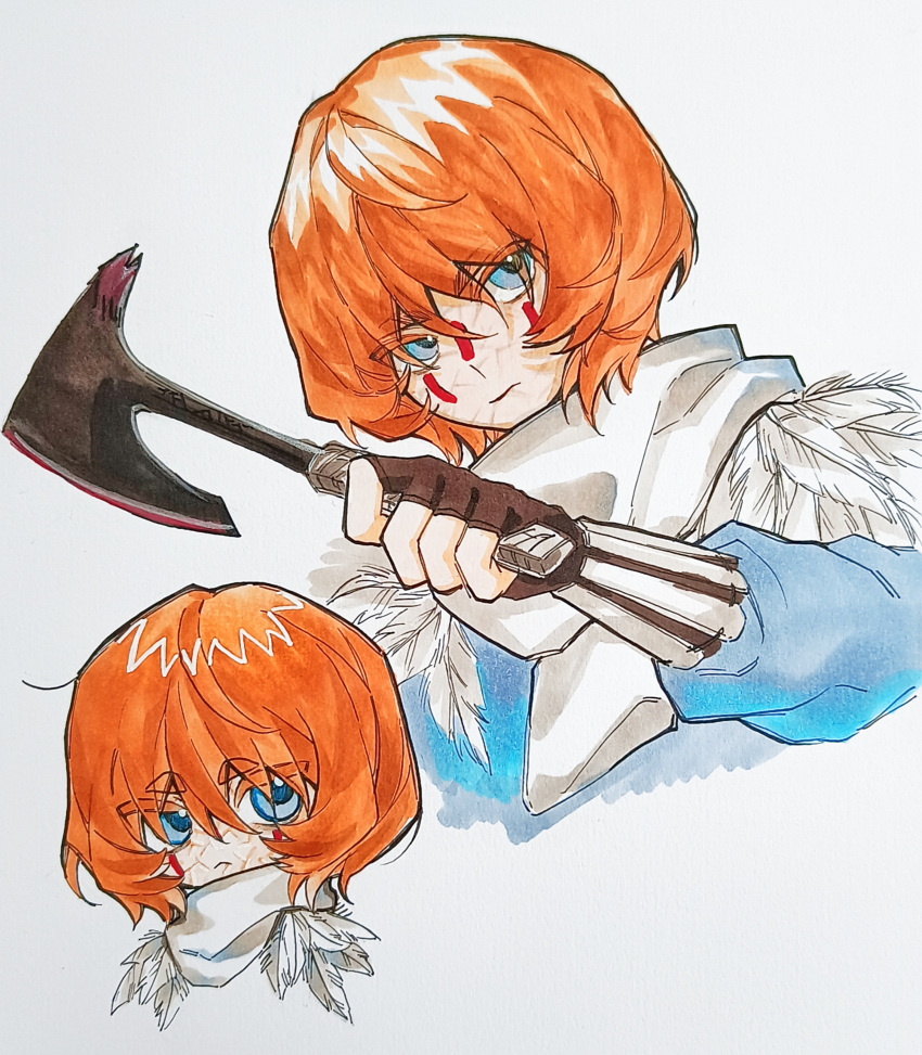 Safebooru - 1other absurdres androgynous animification apex legends axe black gloves bloodhound ...