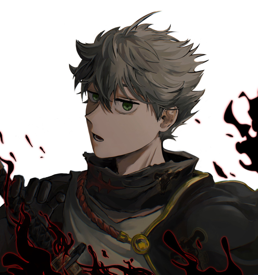 Safebooru - 1boy ahoge asta (black clover) black bull (emblem) black ...