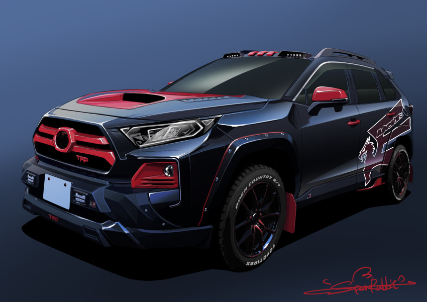 Safebooru - absurdres blue background car ground vehicle headlight ...