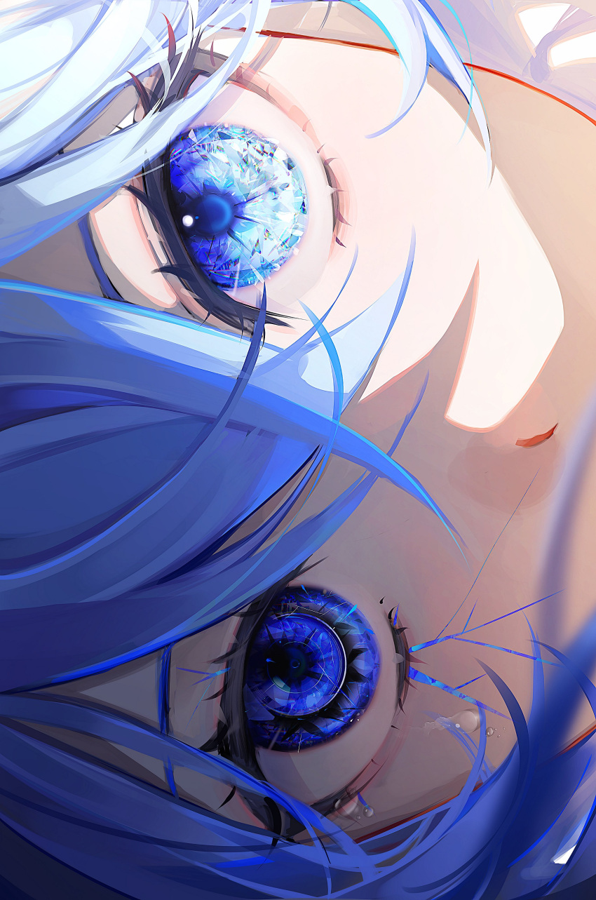 Safebooru - 1girl 58 (opal 00 58) absurdres bangs blue eyes character request check character ...