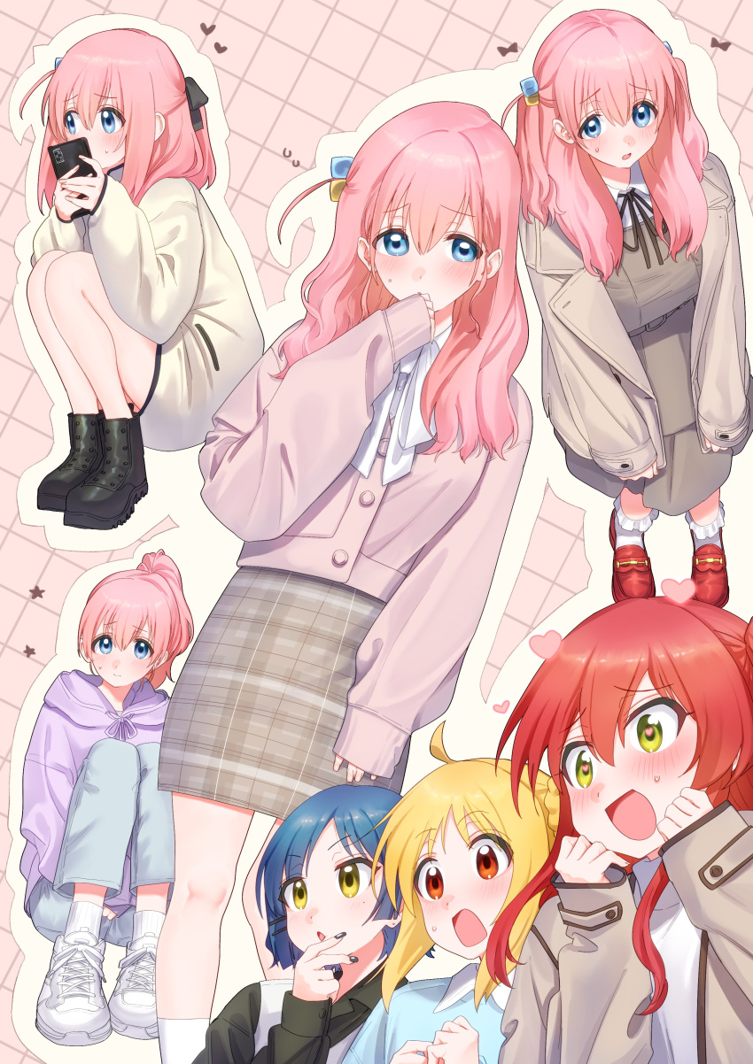 Safebooru - 4girls absurdres ahoge alternate costume alternate hairstyle blonde hair blue eyes ...