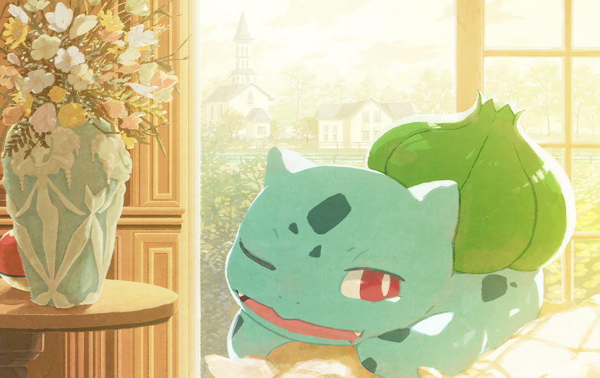 Safebooru - bright pupils building bulbasaur commentary request day ...