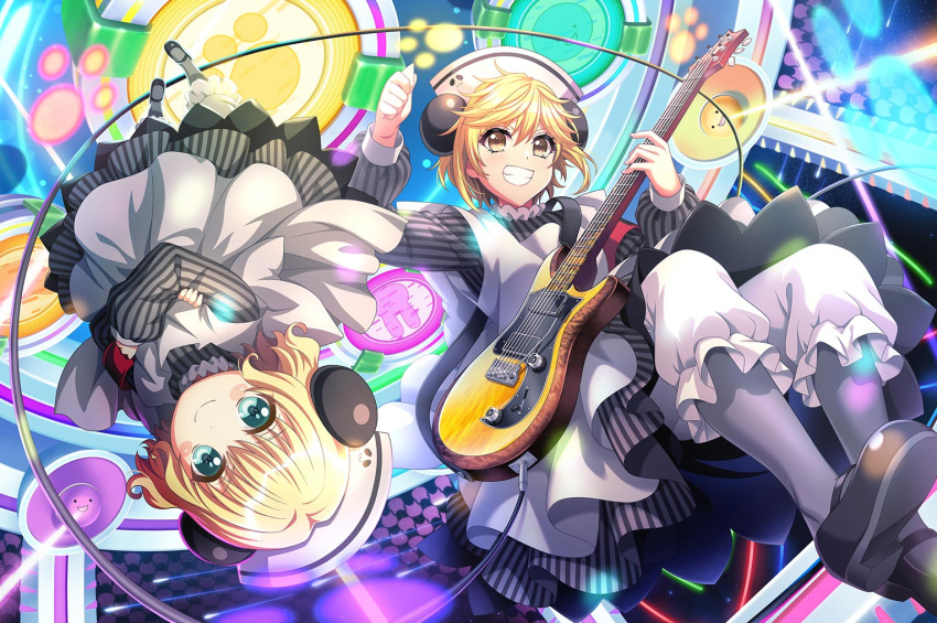 Safebooru - blonde hair d4dj dress short hair smile tsukimiyama nagisa yellow eyes | 4210954