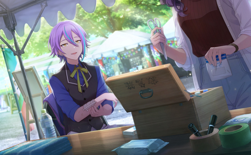 Safebooru - dress kamishiro rui project sekai purple hair short hair ...