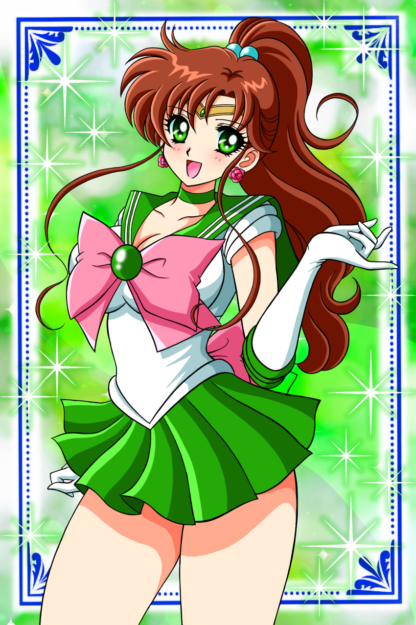 Safebooru - 1girl back bow bangs bishoujo senshi sailor moon bow bowtie brooch brown hair choker ...