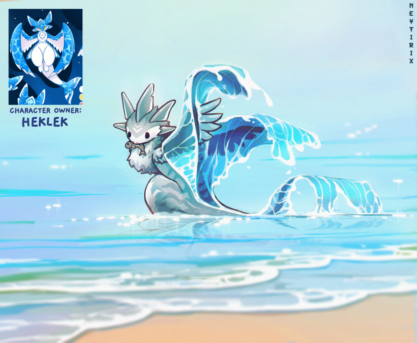 Safebooru - absurdres artist name beach black eyes borrowed character ...