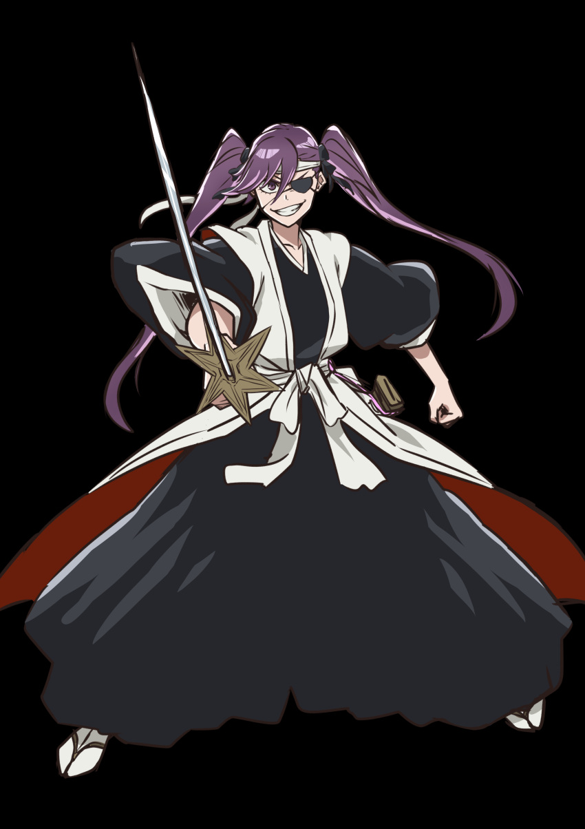 Safebooru - 1girl absurdres black background black ribbon bleach bleach ...