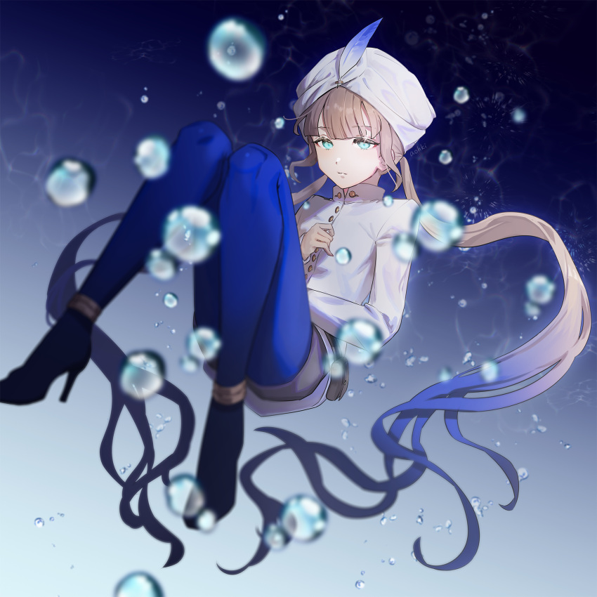 Safebooru - 1boy artist name blue eyes bubble captain nemo (fate) fate ...