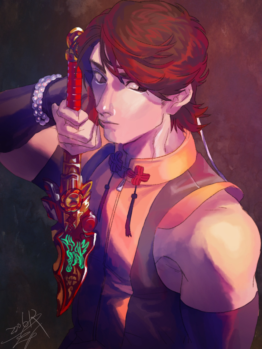 Safebooru - 1boy avataro sentai donbrothers black gloves bracelet brown ...