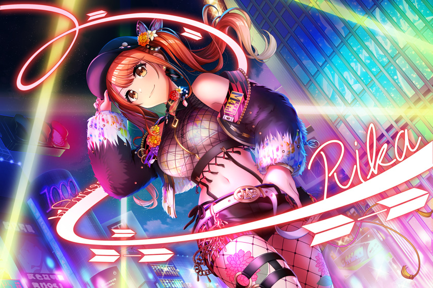 Safebooru - d4dj dress long hair orange hair seto rika twintails yellow eyes | 4228738