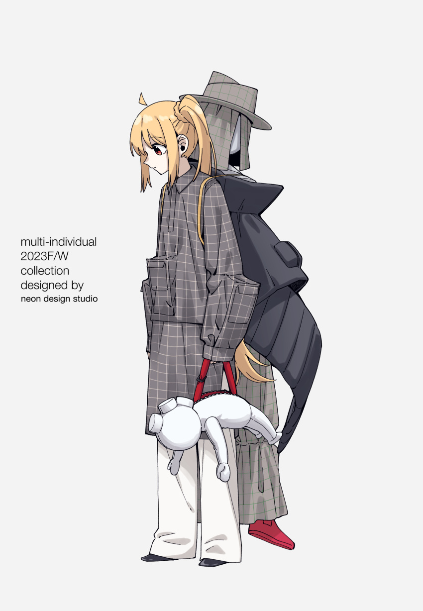 Safebooru - 1girl absurdres ahoge bag bangs black footwear blonde hair bocchi the rock! closed ...