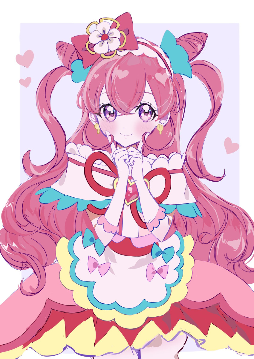Safebooru - 1girl apron bow commentary request cone hair bun cure ...