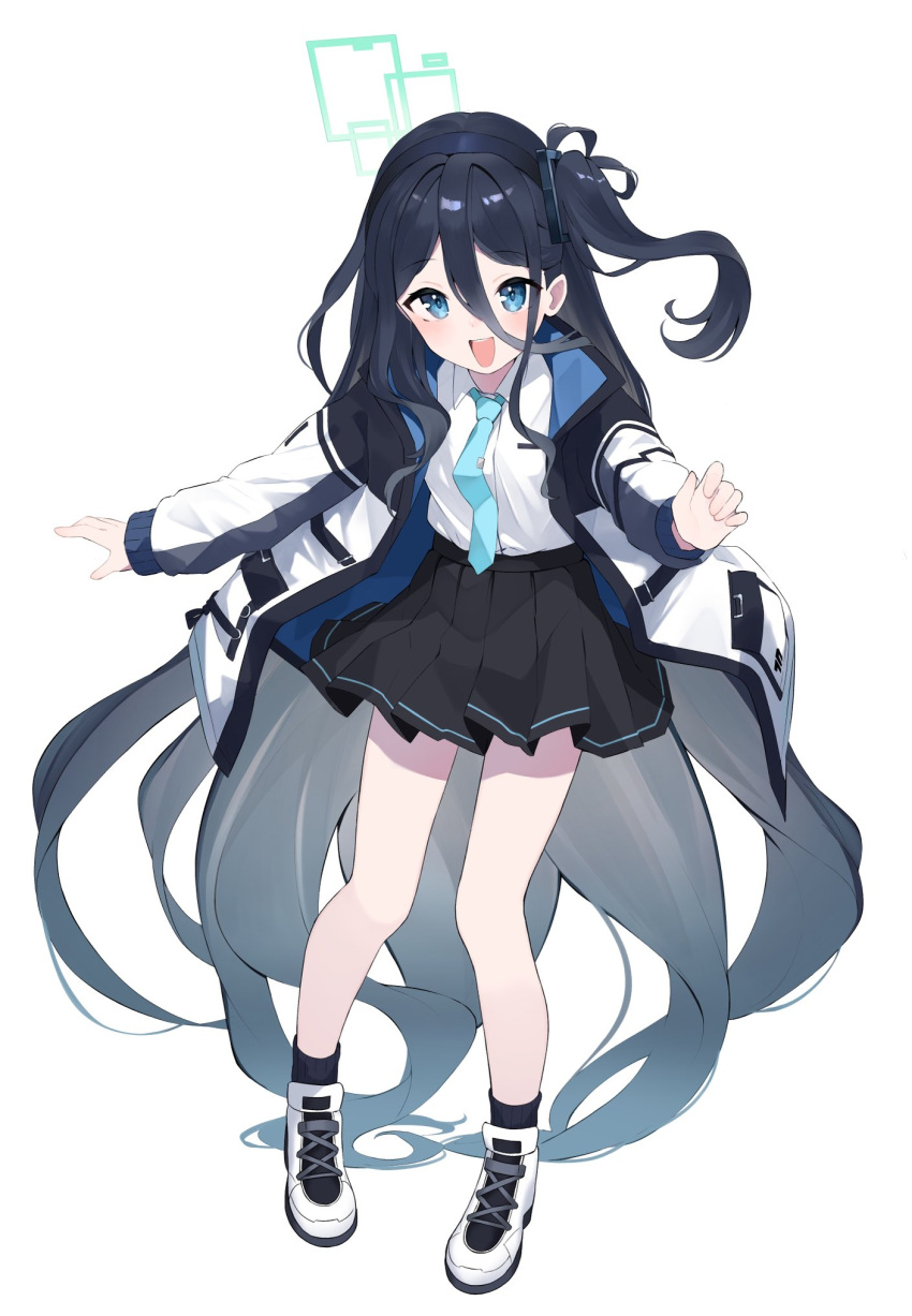 Safebooru - 1girl :d aris (blue archive) bangs beko (beco 1122) black ...