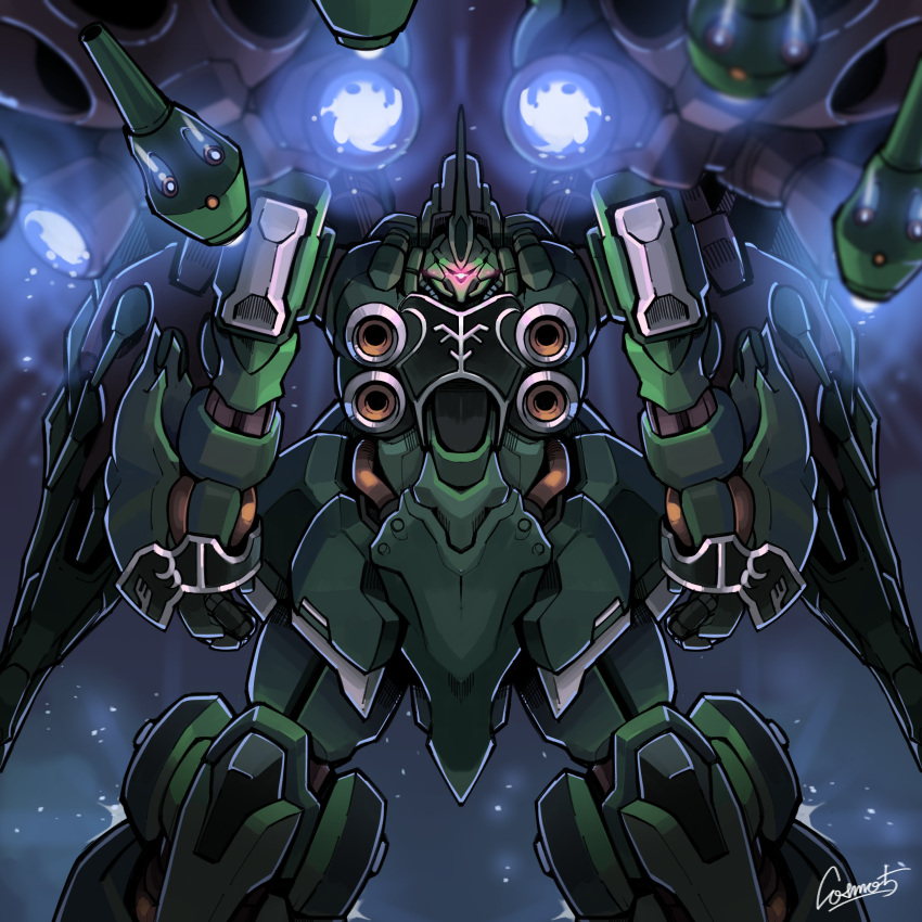 Safebooru - absurdres clenched hands cosmo-5 glowing glowing eye gundam gundam unicorn highres ...