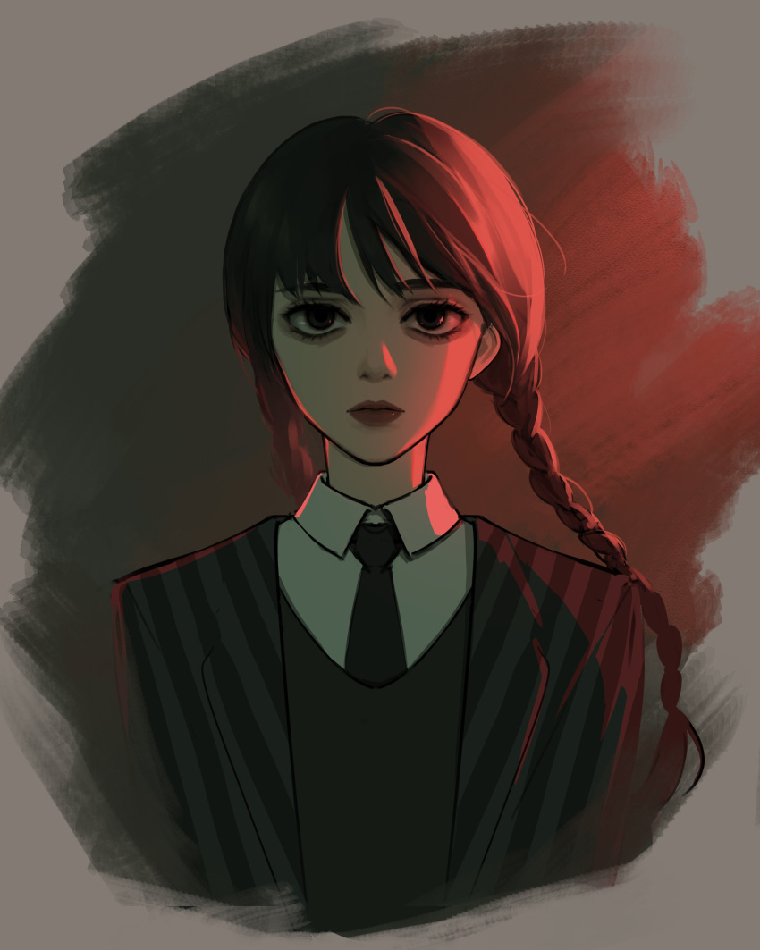 Safebooru - 1girl absurdres addams family animification black coat ...