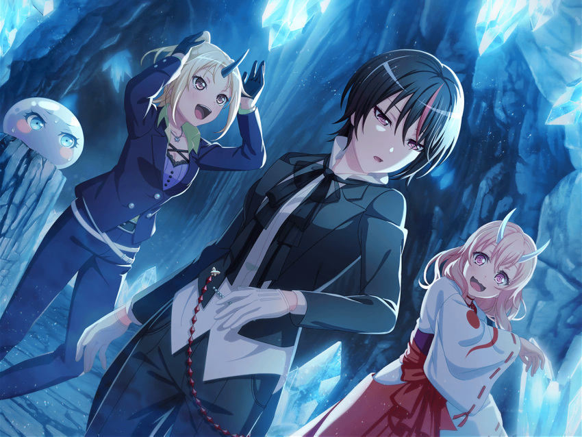 Safebooru - bang dream! black eyes black hair jacket short hair yashio rui | 4236172