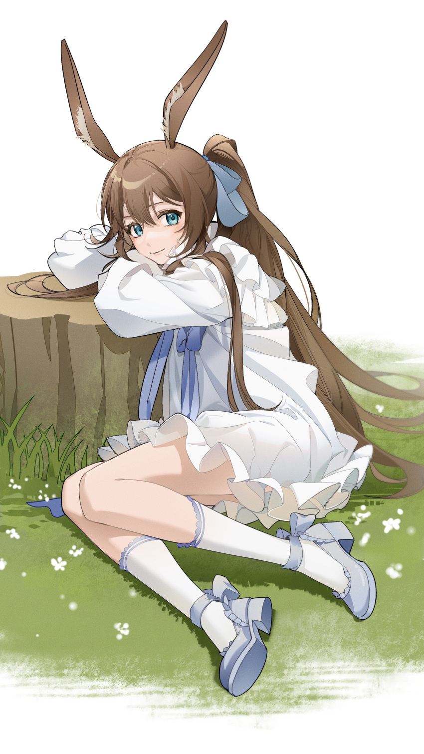 Safebooru - 1girl absurdly long hair absurdres amiya (arknights) animal ear fluff animal ears ...