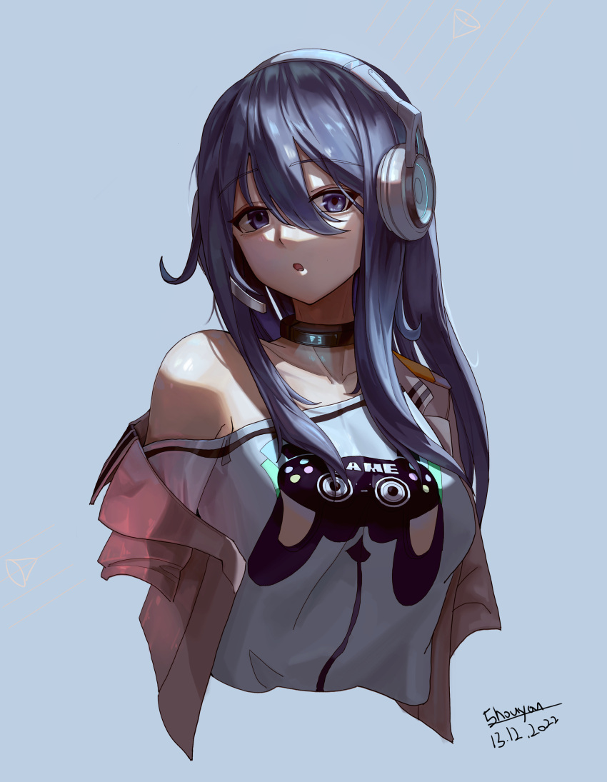 Safebooru - 1girl absurdres bare shoulders black eyes black hair blue ...