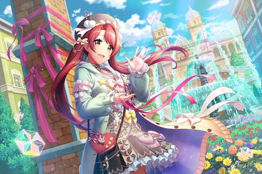 Safebooru - blush brown eyes brown hair d4dj jacket kasuga haruna long hair smile twintails ...