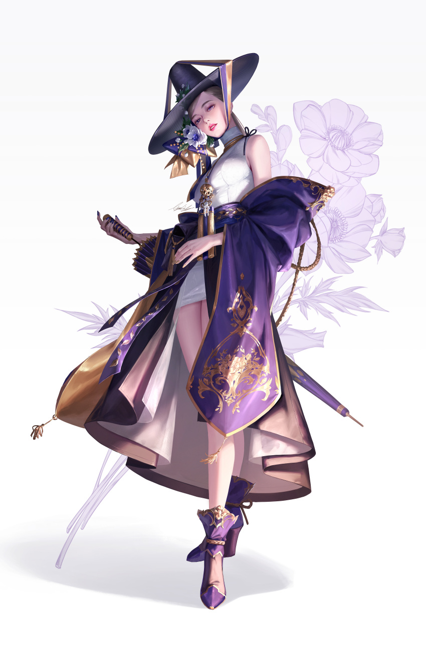 Safebooru - 1girl absurdres blonde hair breasts closed umbrella ...