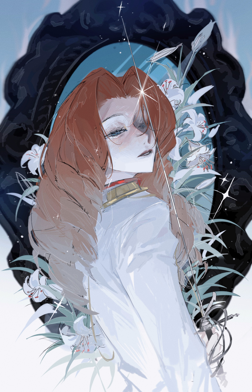 Safebooru - 1girl absurdres arisugawa juri bangs blue eyes curly hair ...