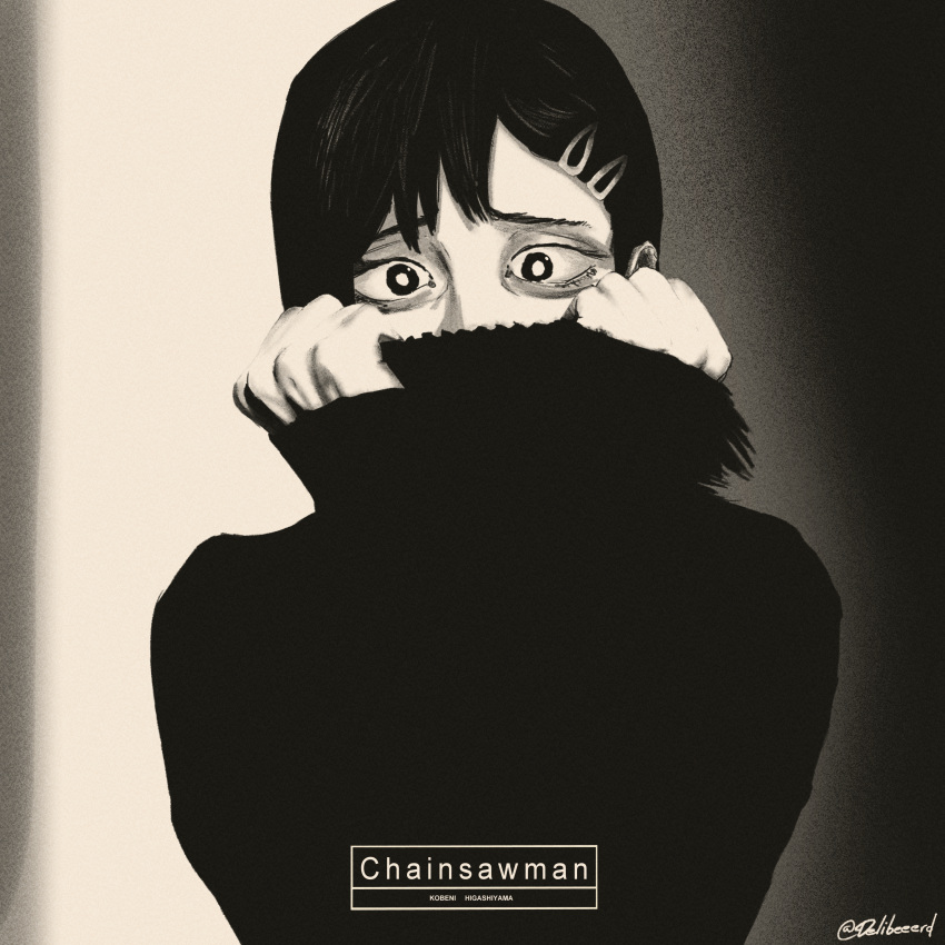 Safebooru - 1girl absurdres album cover redraw chainsaw man character name copyright name ...