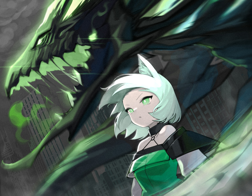 Safebooru - 1girl absurdres animal ear fluff animal ears arknights bare shoulders breasts ...