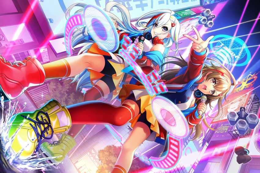 Safebooru - brown eyes brown hair d4dj jacket long hair yamate kyouko | 4248602